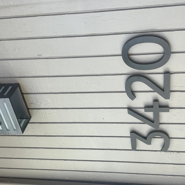 High Visibility Address Numbers | Reflective Metal Address Numbers | 6 ...