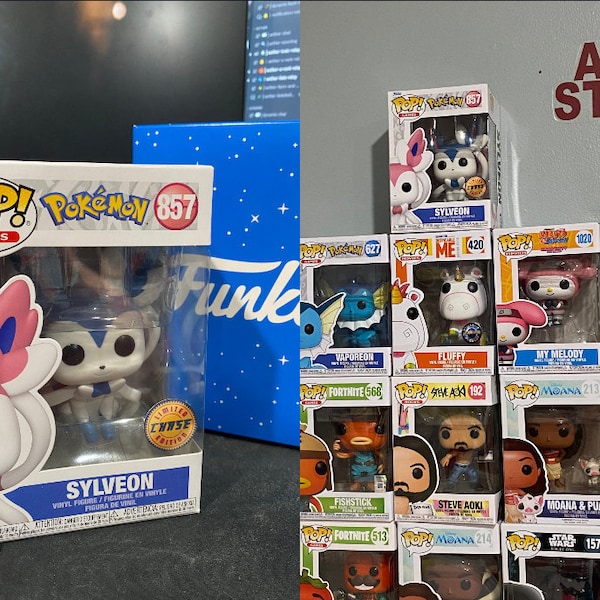 Shiny Vaporeon Custom Painted Funko Pop! Figure - Etsy