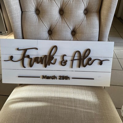 First Name Sign, Wedding Gift, Girlfriend Gift, Boyfriend Gift ...