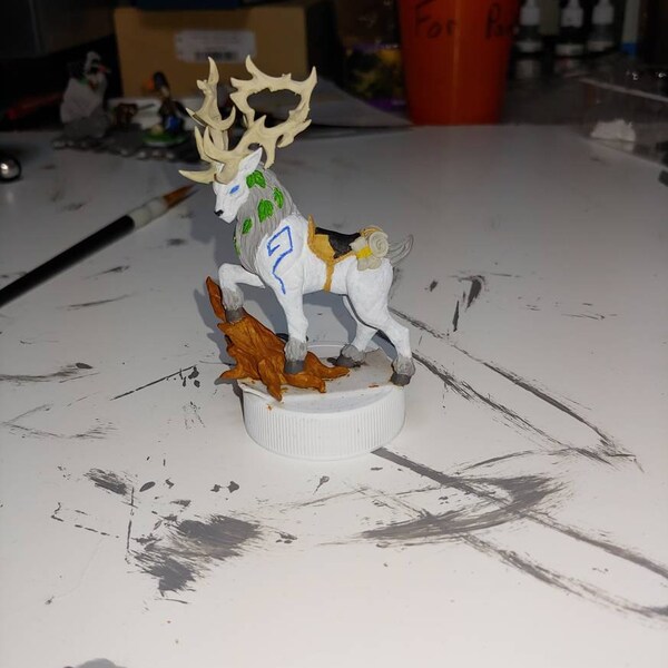 Wood Elf Mage Stag Rider Dnd Miniature | Tabletop RPG Mini | D&D ...