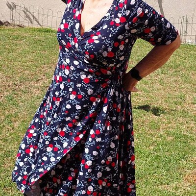 Marsha Wrap Dress PDF Sewing Pattern Wrap Dress, Corssover ...