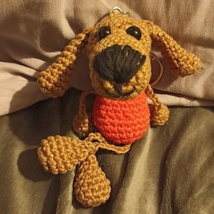 Crochet Pattern Dog Key Ring/ Bag Pendant English Version - Etsy