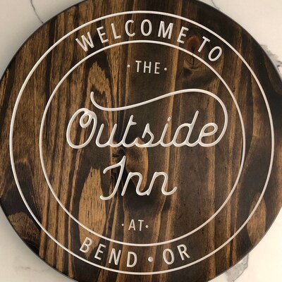 Wood Signs, Round Wooden Sign, Personalized Sign, Family Name Sign ...