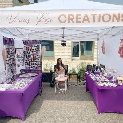 Create Your Valance Banner for Your Tent Custom Vinyl Banner Craft Show ...