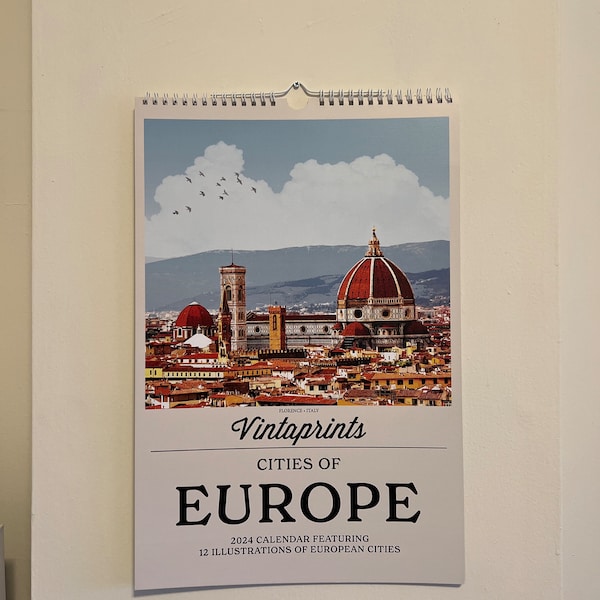 2025 Europe Travel Wall Calendar, Vintage Europe Travel Poster Calendar ...