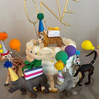 Safari Party Animal Cake Toppper, Zoo Cake Topper, Circus Cake Topper ...