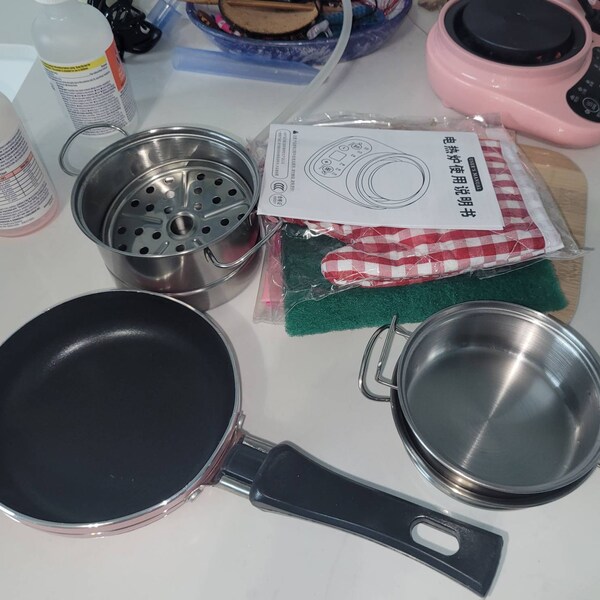 Real Mini Food Cooking 1:12 Miniature Cooking Stove for Miniature ...