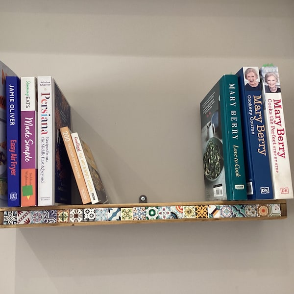 Custom Wall-mounted Book Rack - You Choose Length and Colour - Etsy