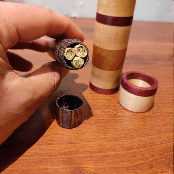 Round Wood Tube Box, Unique Woods Store, Pills, Needles and Pins ...