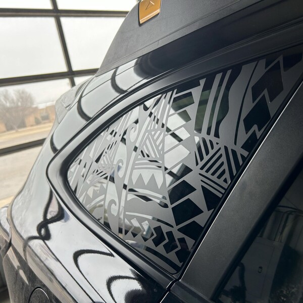 Fits 2019-2024 Subaru Forester Rear Side Windows American Flag Mountain ...