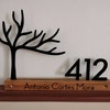 Modern House Numbers Tree 02 Wooden & Acrylic Signs - Etsy