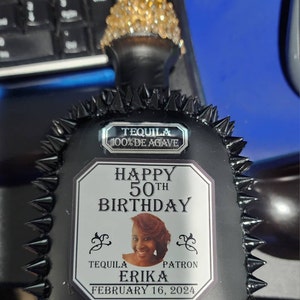 Custom Patron Label, Liquor Label, Graduation Bottle Labels, Grad Gift ...