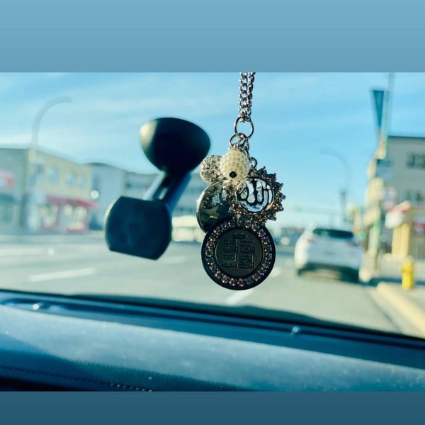 Car Mirror Ayatul Kursi, Allah, 4qul Charm, Protection, New Driver Gift ...