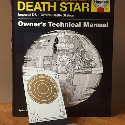 Metal Death Star Plans Data Card Rogue One BONUS Free Hope Display ...