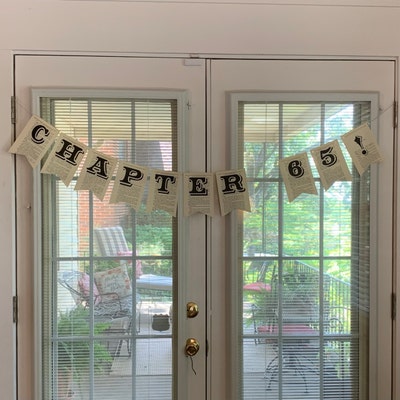 Birthday Banner, Bookish Party Decor, Bookworm Gift, Book Themed, Book ...