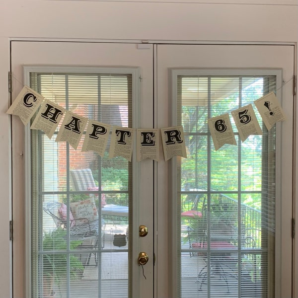 Birthday Banner, Bookish Party Decor, Bookworm Themed, Book Lover Gift ...