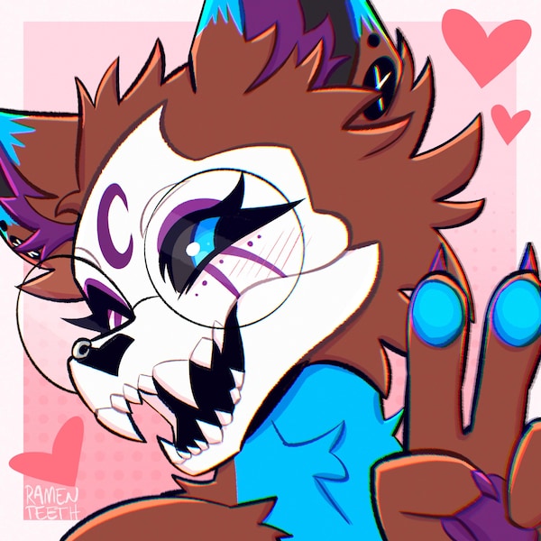 Furry Icon | Fursona Pfp | FURRY COMMISSION - Etsy