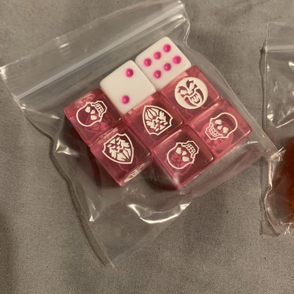 Combat Dice - for Use With Heroquest - Set of 8 - Transparent - Etsy