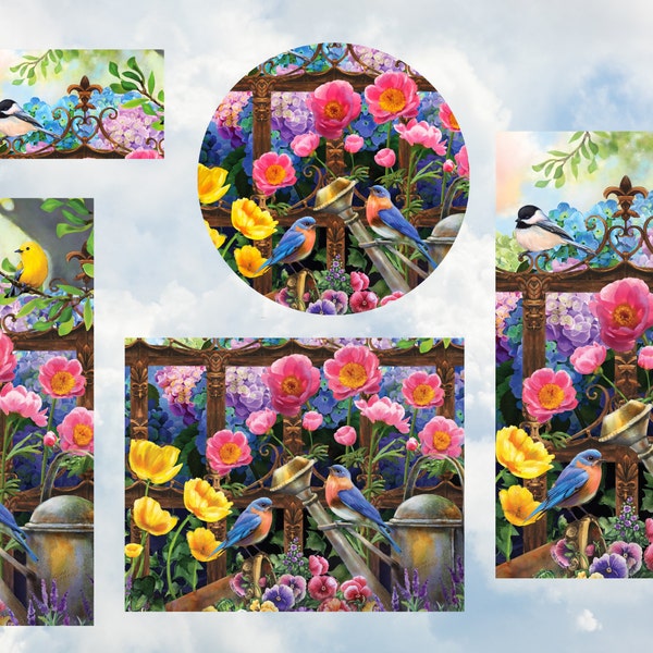 Gina Jane Cottage Garden Fine Art Printable | Summer Flowers ...