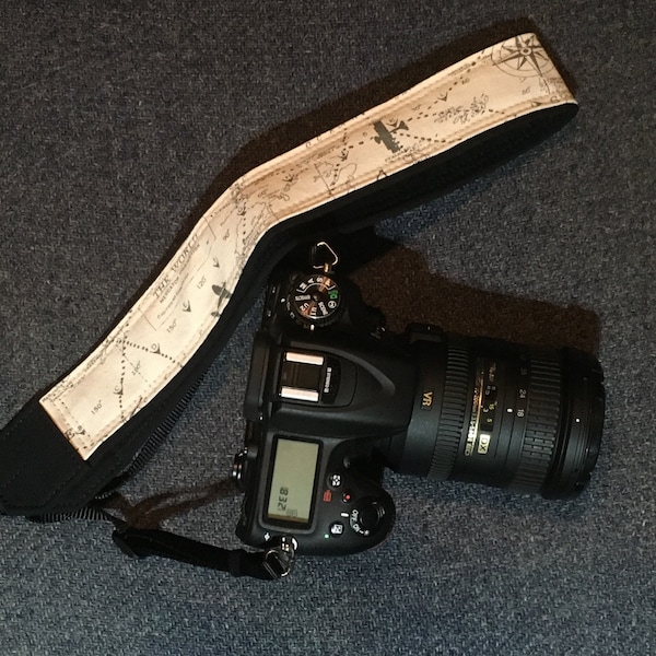 Map Camera Strap, Airplane, for Dslr, SLR or Mirrorless Cameras - Etsy