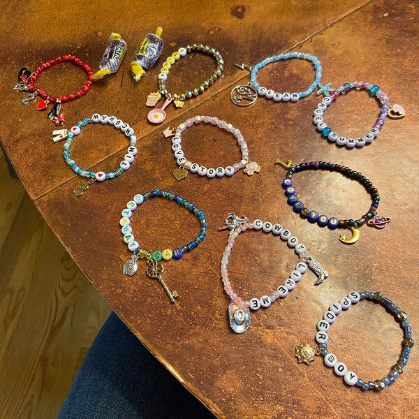 5-PACK *OLIVIA RODRIGO* Friendship Bracelets With Charms - Etsy