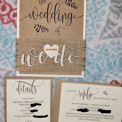 Rustic Wedding Invitations, Personalized Wedding Invitations ...