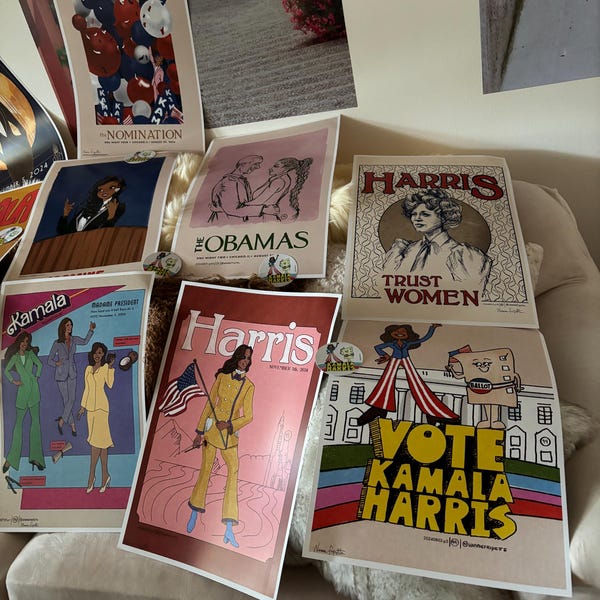 Kamala Harris Poster drawing a Day 36 Paper Doll 2 by Winnie Fripette ...