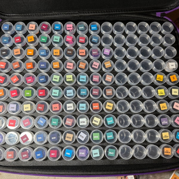 DMC Diamond Painting Labels, Color Coordinated DMC Stickers for Diamond ...