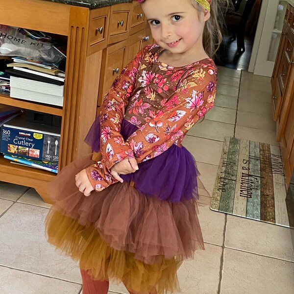 IN STOCK- Thanksgiving Girl Dress, Floral Boho Thanksgiving Dress ...