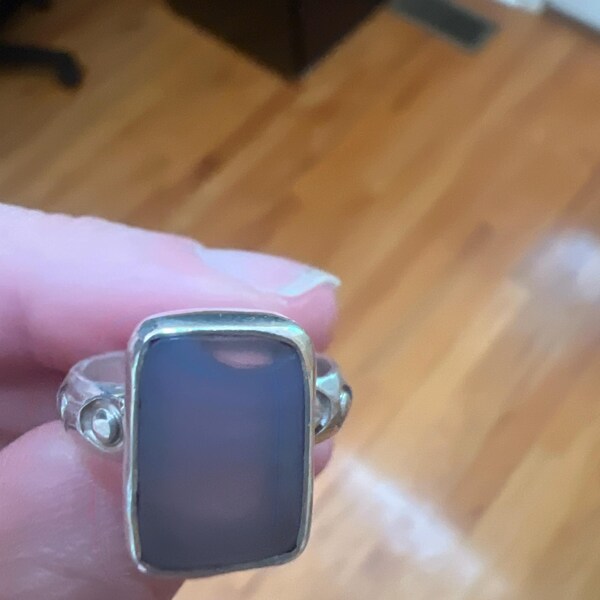 Ellensburg Blue Chalcedony Shibuichi Ring: Washington State Ellensburg ...