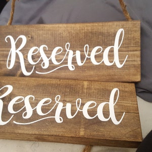 Wedding Reserved Sign Wood Reserved Sign Reserved Sign Wedding Signs ...