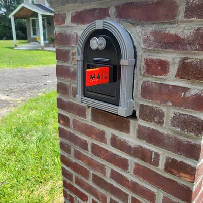 Mailbox Flag Front Mount Brick Stone Mailbox Stylish Replacement - Etsy