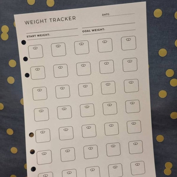 Weight Tracker Printable, Weight Loss Planner, Weight Goal Tracker ...