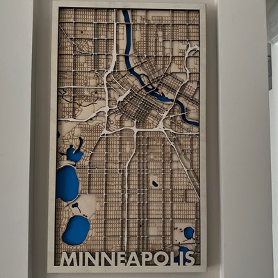 Clear Lake Iowa Laser Cut Wooden Map - Etsy