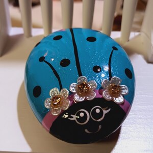 Graduation Ladybug Painted Rock - Etsy