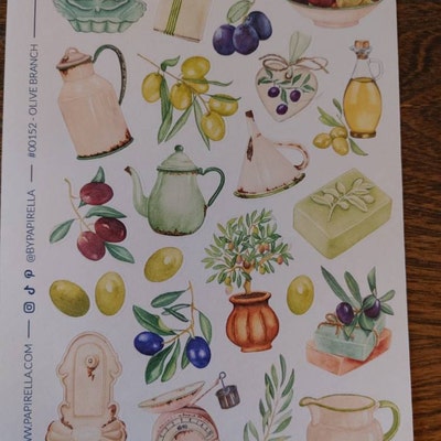 COTTAGECORE Sticker Sheet / Journaling Stickers, Planner Stickers ...