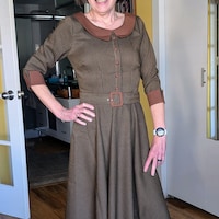 Lily A-line 1950s Vintage/ Custom Made Dress Retro 50s Made to Measure ...