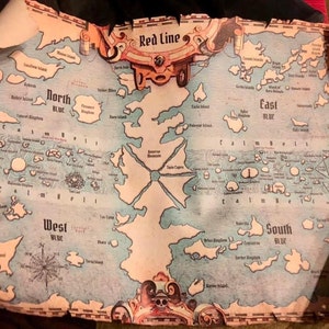 Anime One Piece World Map, Wrapped Canvas Map, World Map, Wrapped ...