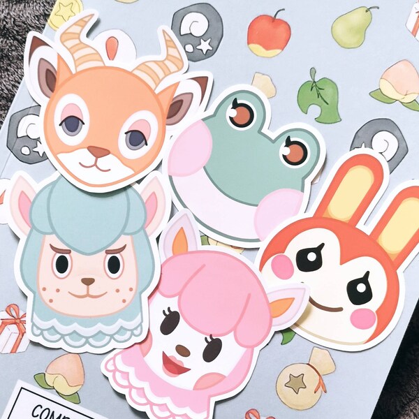Animal Crossing Stickers, Cute 2 Inch Stickers. New Horizons/new Leaf ...