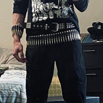 Bullet Belt,punk Belt,gothic Belt,heavy Metal Bullet Belt,punk Fashion ...