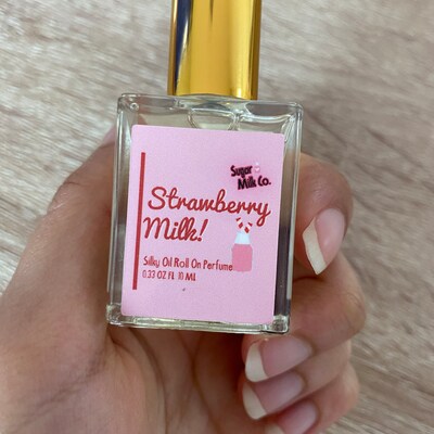 Strawberry Milk Roll on Perfume Handmade Perfume, Milk Perfume, Gift ...