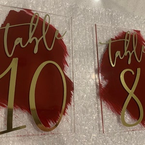 Blank Acrylic Table Number, 4x6 Table Number, Blank Acrylic ...