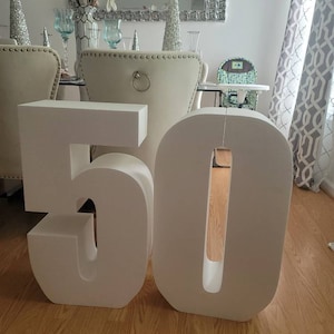 Large Freestanding Number Set Big Numbers Photo Prop | Etsy