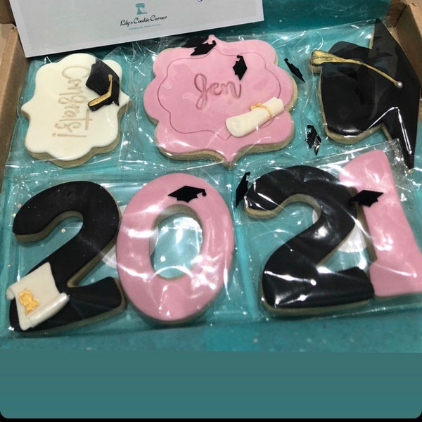 Personalised Graduation Biscuits/ Graduation Cookies/ Graduation Gift ...