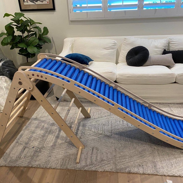 Rolling Slide With Climbing Triangle, Indoor Outdoor Playground ...