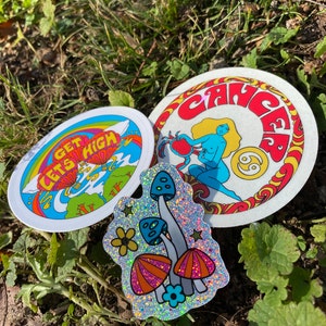 Let's Get High Sticker... Hot Air Balloons...sticker... Vinyl... Laptop ...