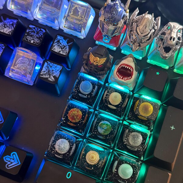 Planet Keycap, Solar Systerm Keycap, Galaxy Keycap, Universe Keycap ...