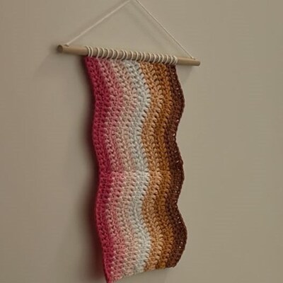 Crochet Pride Pattern Lgbtq Queer Lesbian Bisexual Flag Wall Hanging ...