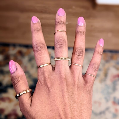 7pcs Minimal Gold Stackable Rings Stackable Delicate Ring Set Gold ...