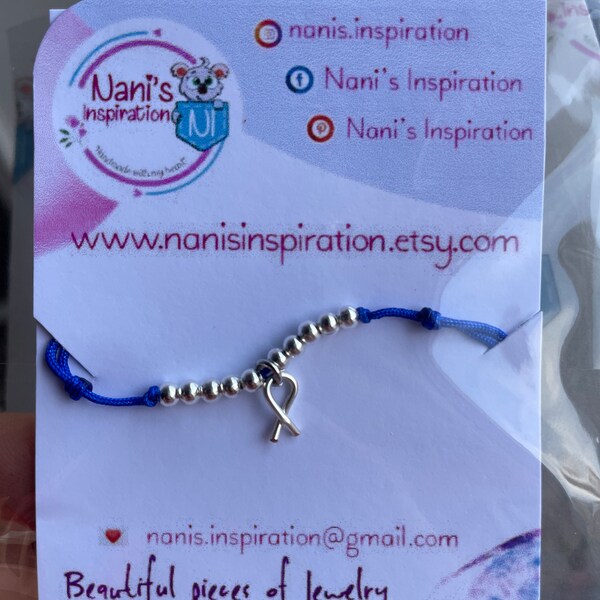 Cancer Awareness Bracelet, Hope String Bracelet, Cancer Ribbon ...